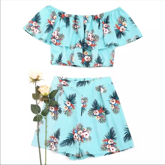 YZ | Dresses | Super Cute Two Piece Summer Off Shoulder Set | Poshmark